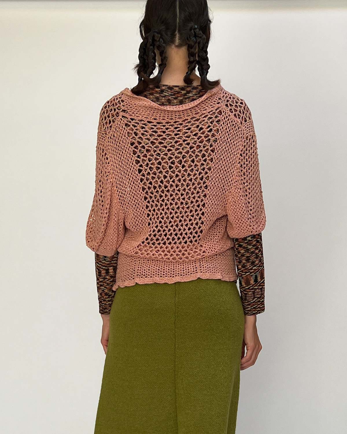 Crochet Pullover - Pink | Garmentory