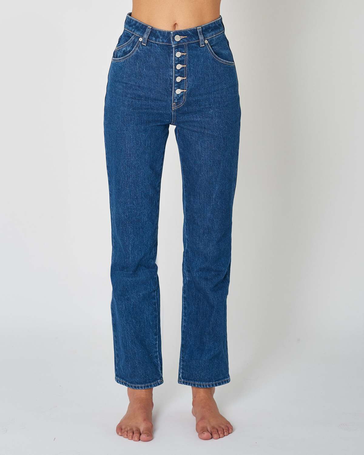 Rollas Original Straight Jeans - Dark Indigo | Garmentory