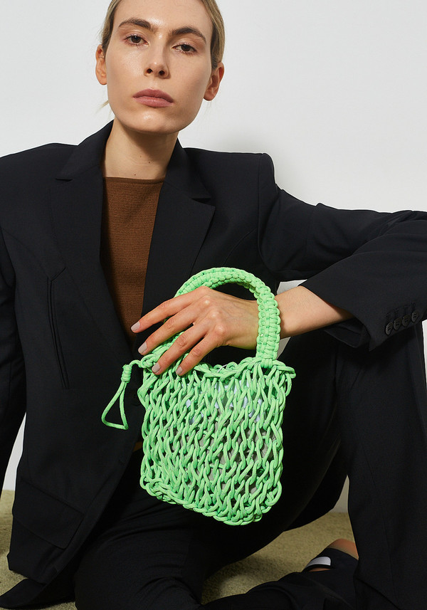 PHANTA Jumbo Mesh Bag Small - Neon Green Reflective | Garmentory