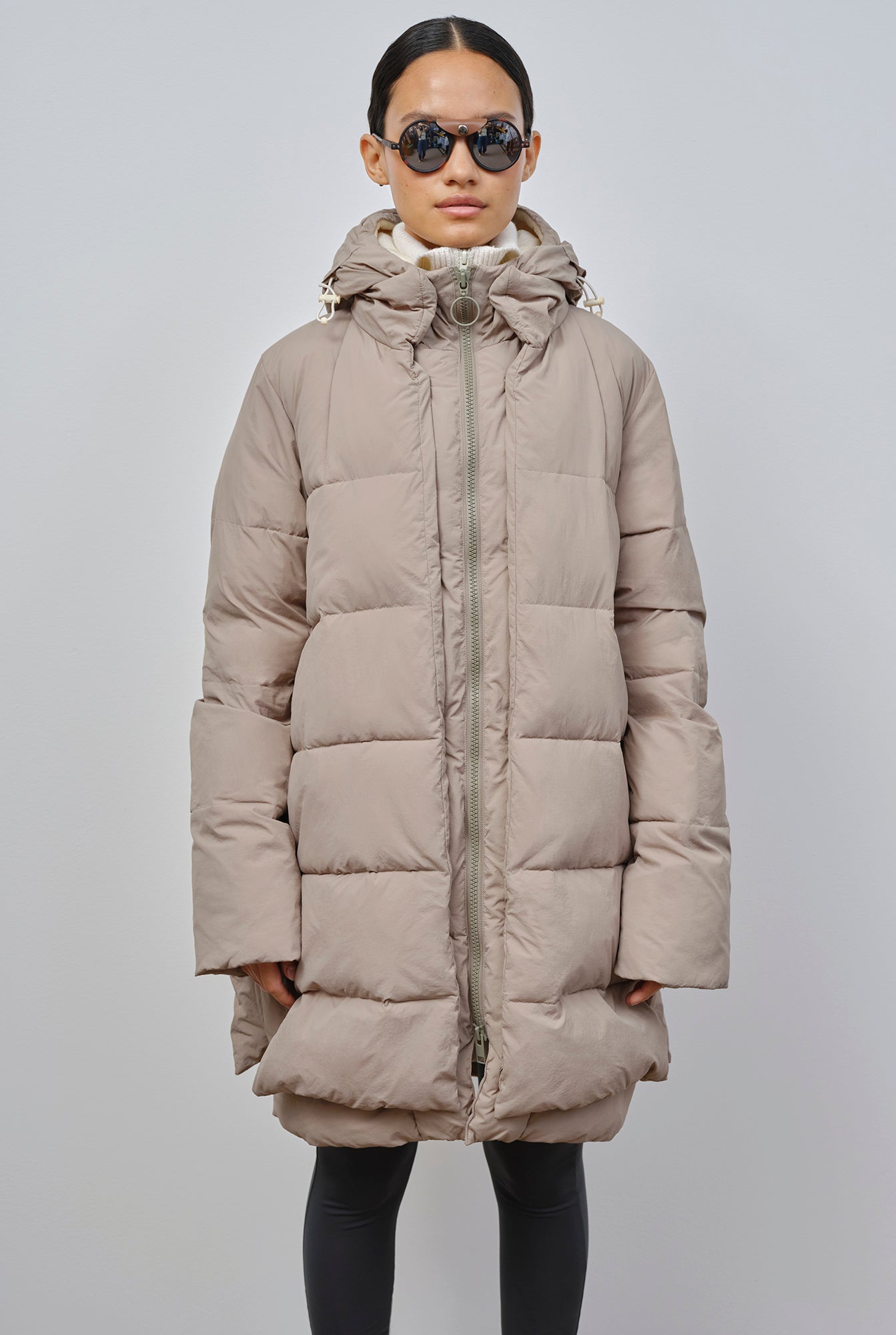 EMbassy Of Bricks and Logs Fargo Puffer Jacket - pale olive | Garmentory