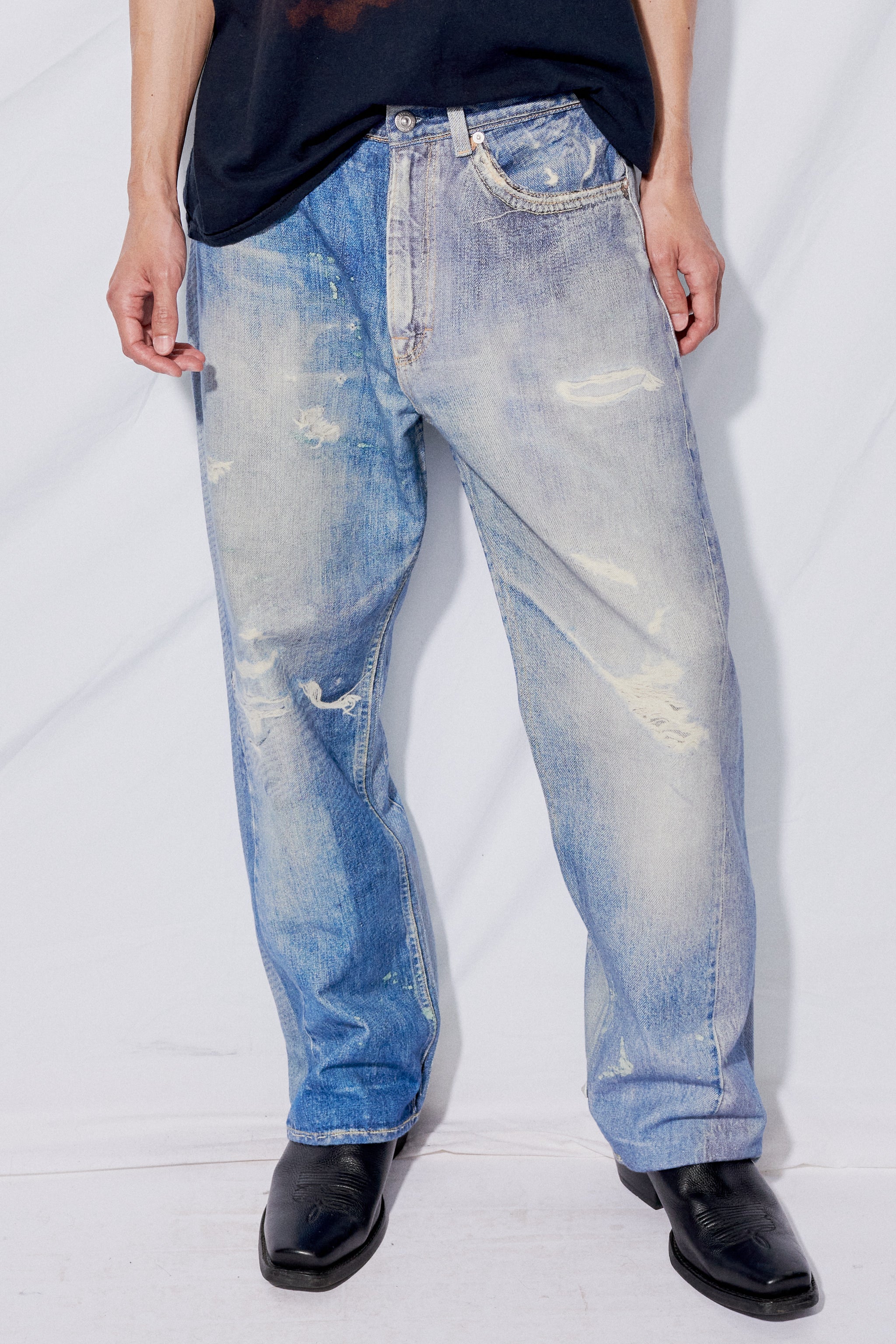 Our Legacy Digital Denim Print Third Cut Pant | Garmentory