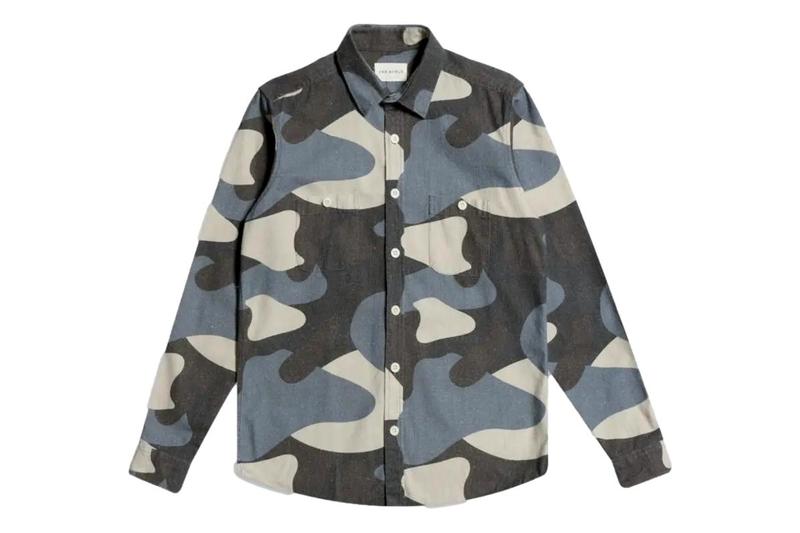 Far Afield Patch Pocket Flannel Shirt - Navy Camo | Garmentory