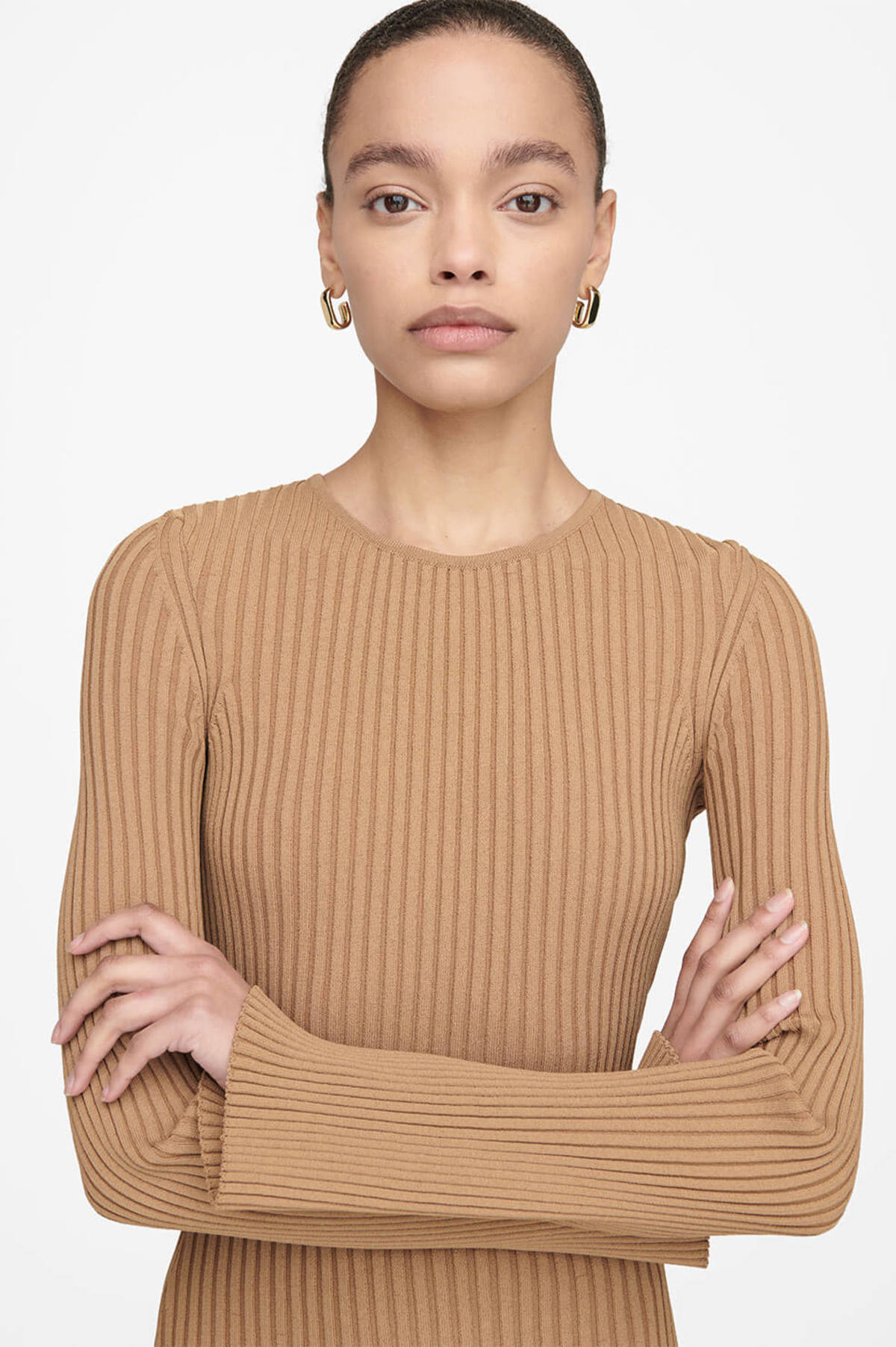 Anine Bing Sia Dress - Camel | Garmentory