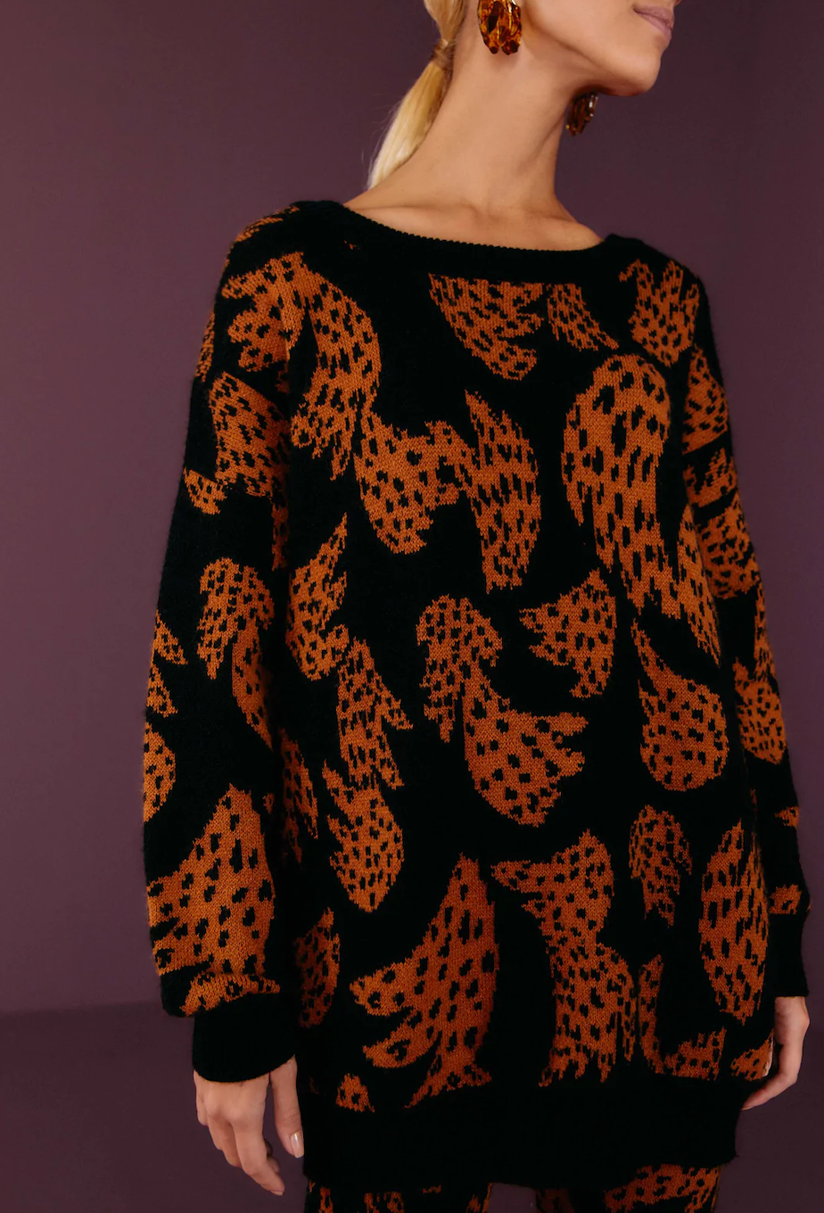 Farm Rio Sweater - Bananica Navy Blue | Garmentory