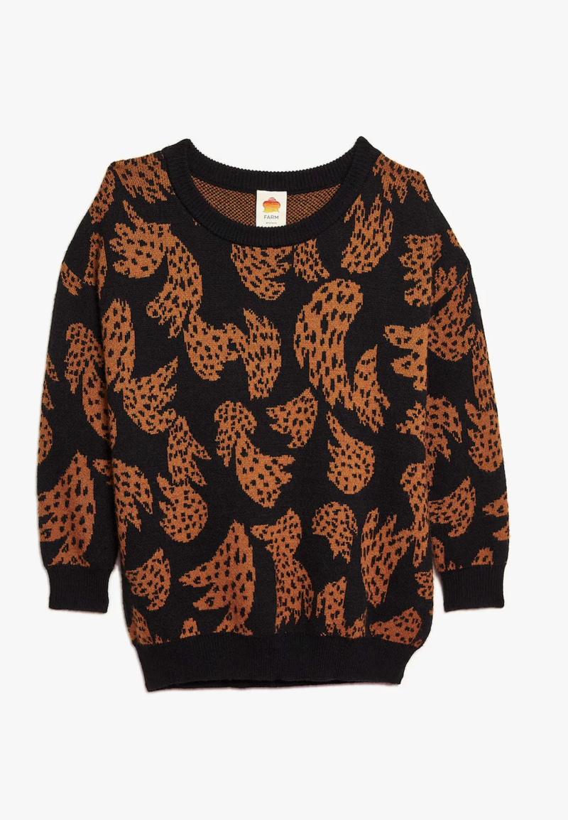 Farm Rio Sweater - Bananica Navy Blue | Garmentory