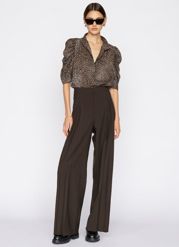 FRAME Denim Gillian Top - Leo Multi | Garmentory