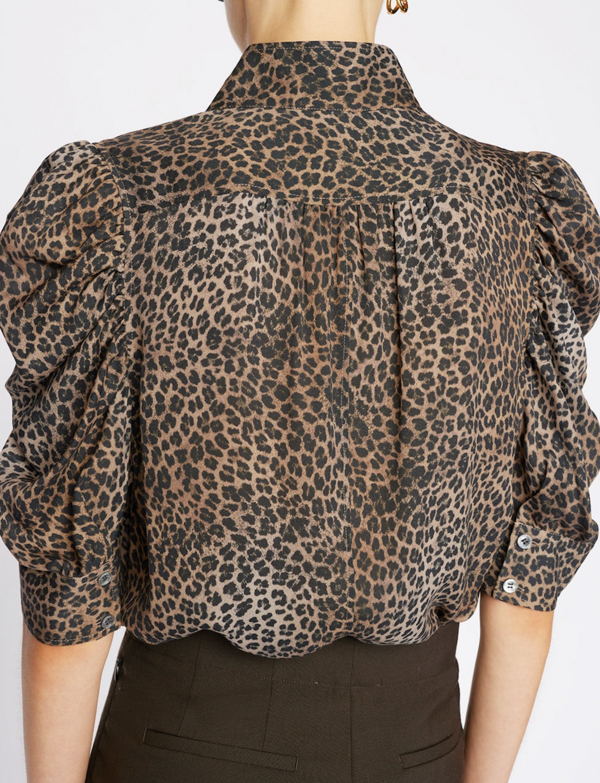 FRAME Denim Gillian Top - Leo Multi | Garmentory