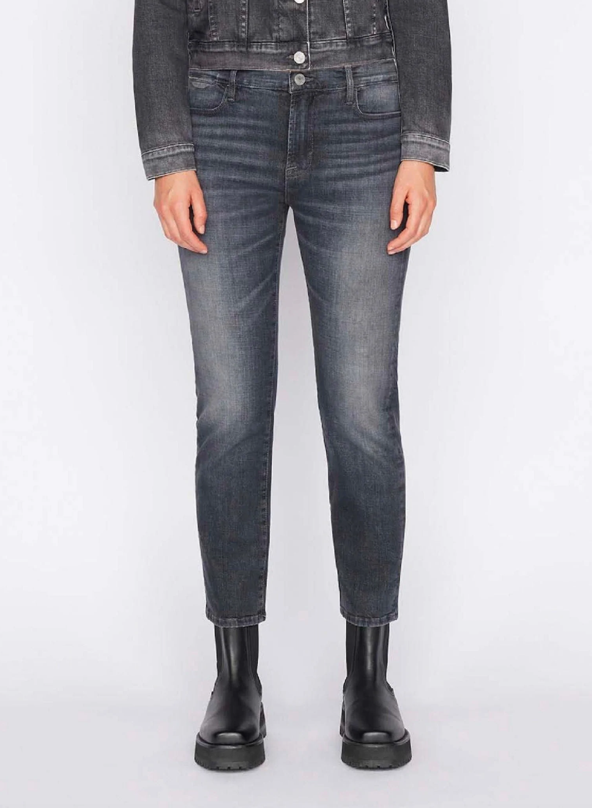 FRAME Denim Le Garcon Jeans - Black Oak | Garmentory