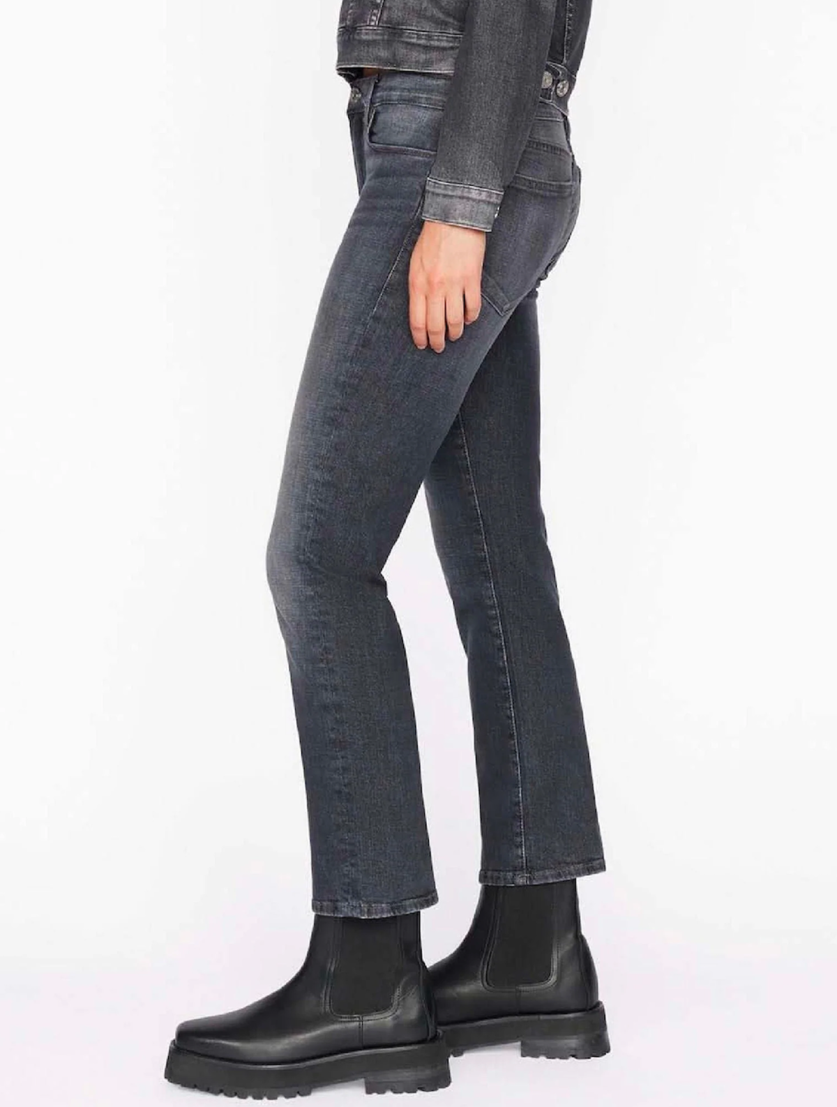 FRAME Denim Le Garcon Jeans - Black Oak | Garmentory