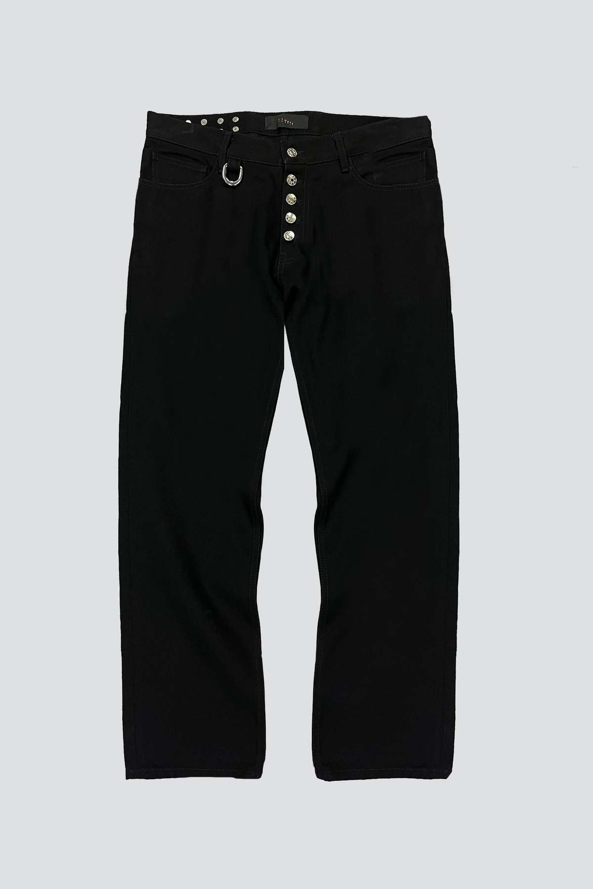 Loop Stud Hardware Pant - Black Denim | Garmentory