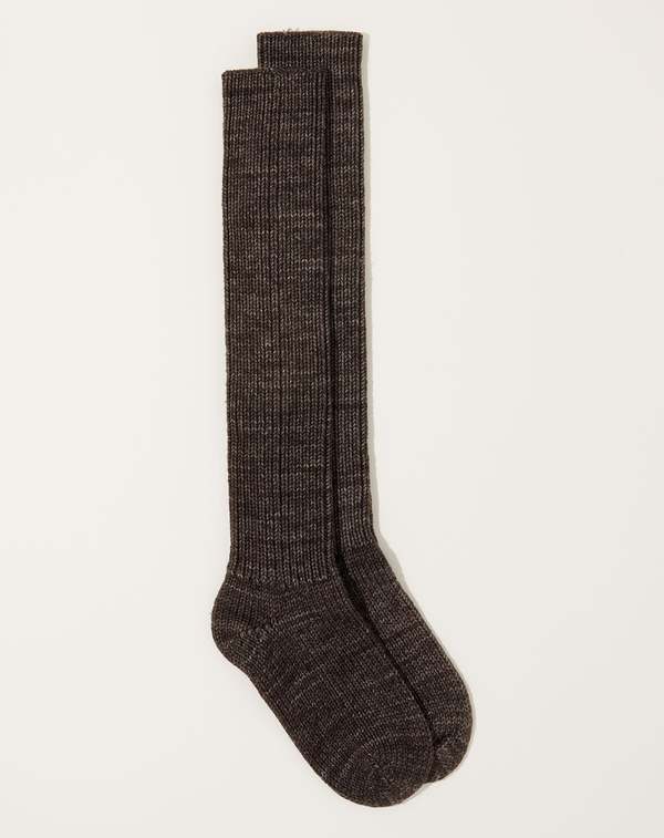 Misha & Puff Long Wool Sock - Bark | Garmentory