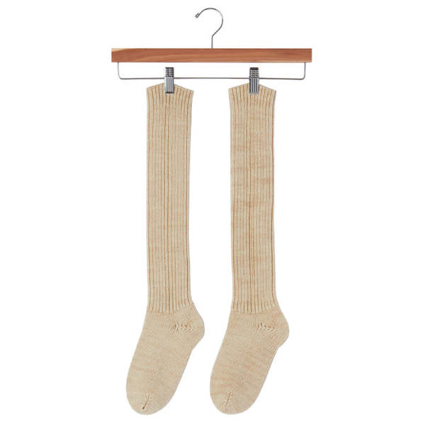 Misha & Puff Long Wool Socks - Alabaster Cream | Garmentory