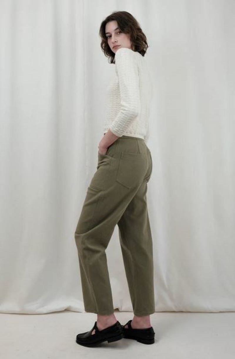 Micaela Greg Work Pant - Dark Olive | Garmentory