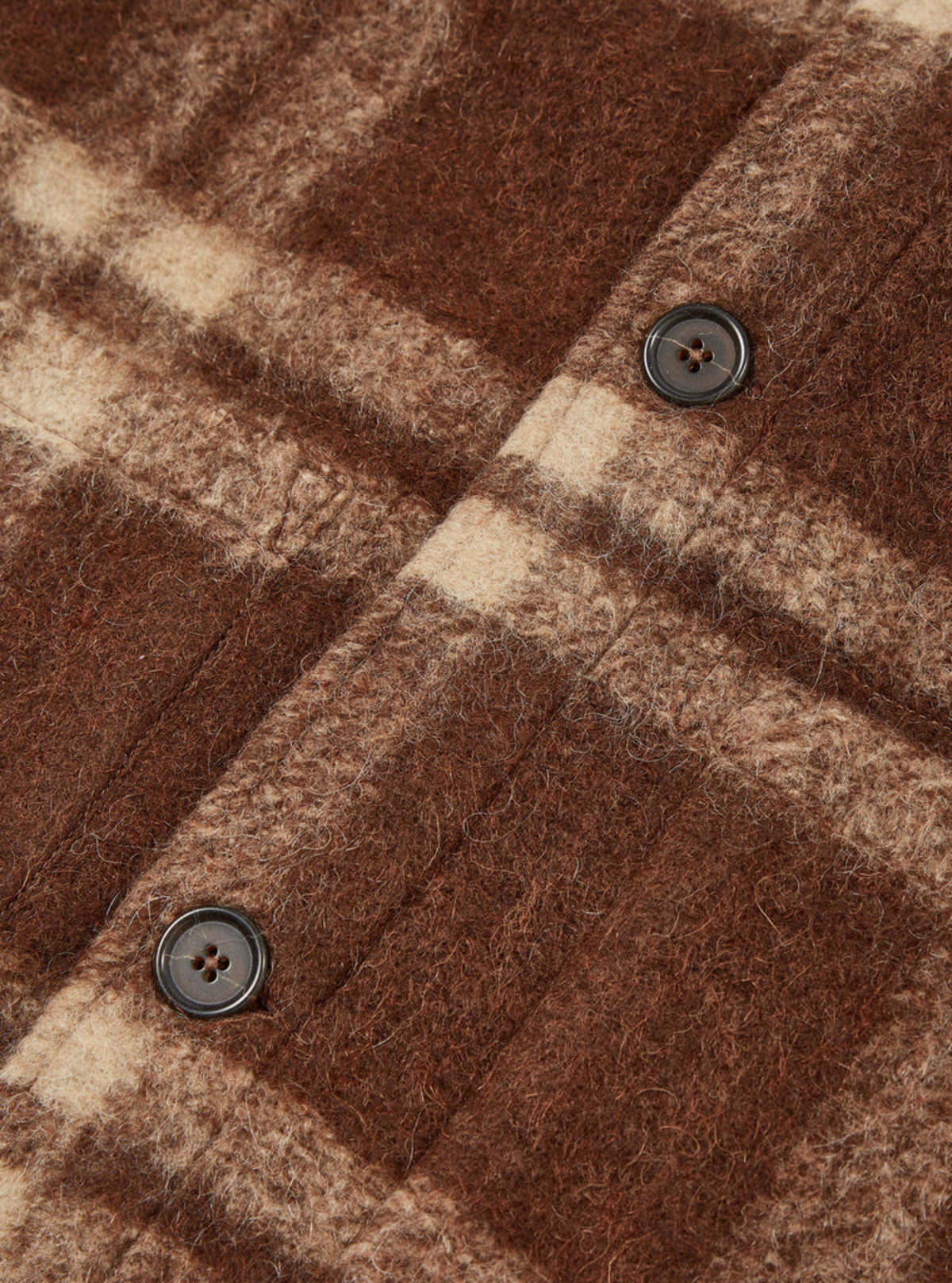 UNIVERSAL WORKS Soft Wool Fleece Field Jacket - Brown | Garmentory