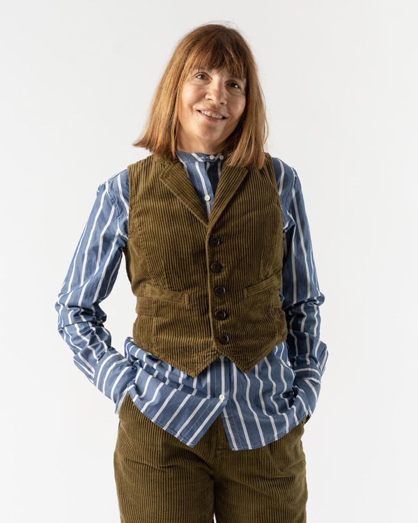 Alex Mill Jason Corduroy Vest - Dark Olive | Garmentory