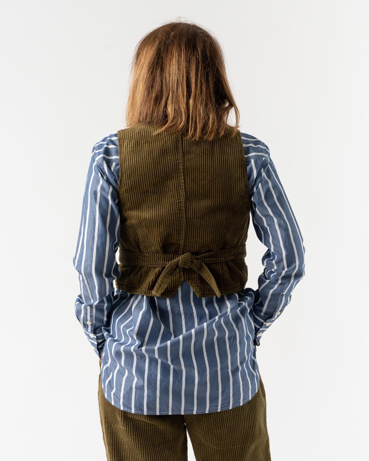 Alex Mill Jason Corduroy Vest - Dark Olive | Garmentory