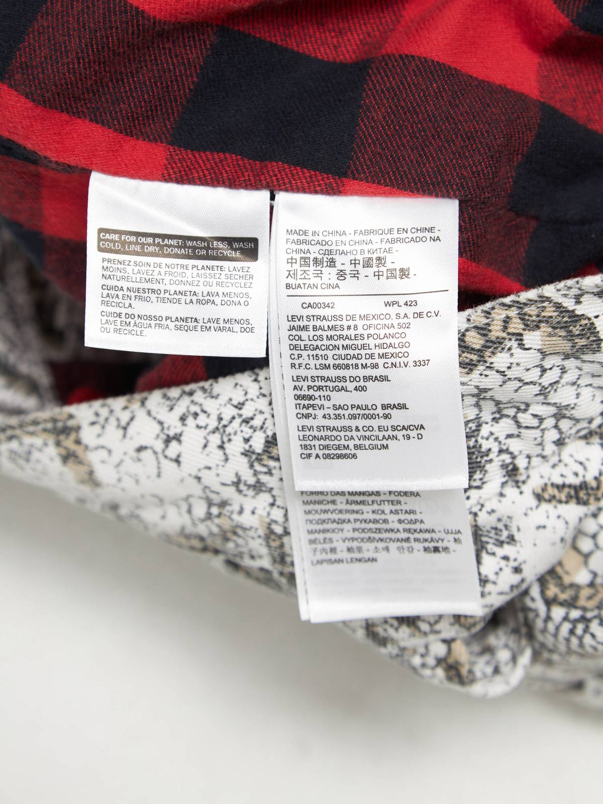 Levi's X Supreme Snake Printed Jacket - Light Gray | Garmentory