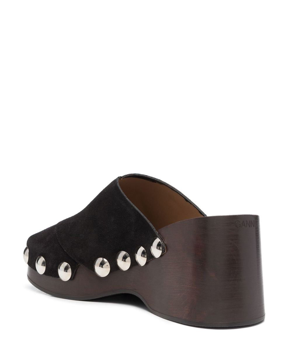 Ganni Wedge Clogs - Black | Garmentory