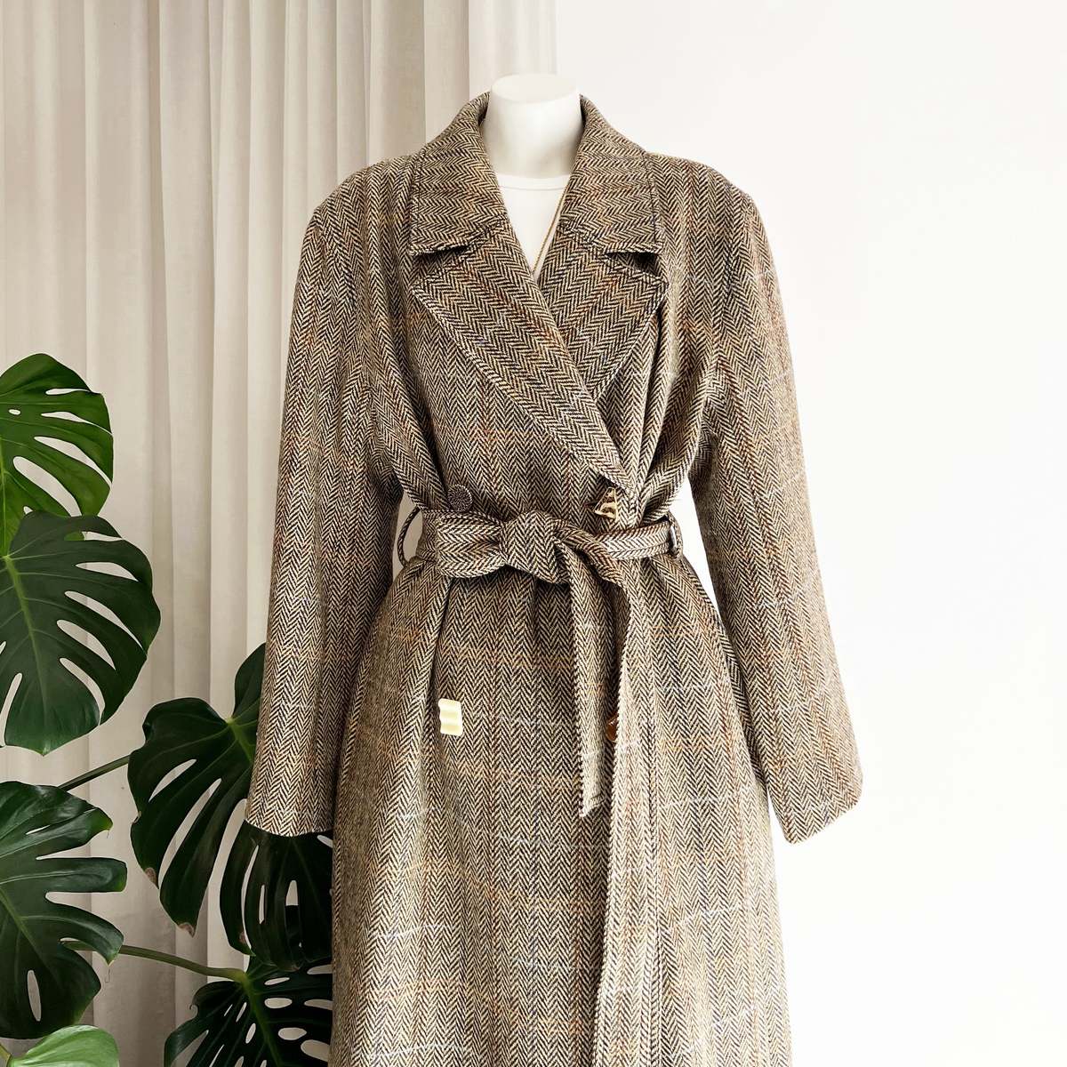 Rejina Pyo Laura Wool Herringbone Coat | Garmentory