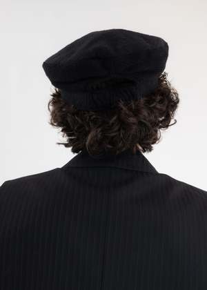 Feng Chen Wang Phoenix Metal Embellishment Beret - black | Garmentory