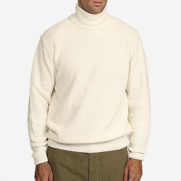 East Harbour Surplus Marta Sailor Wool Turtleneck - Off White | Garmentory