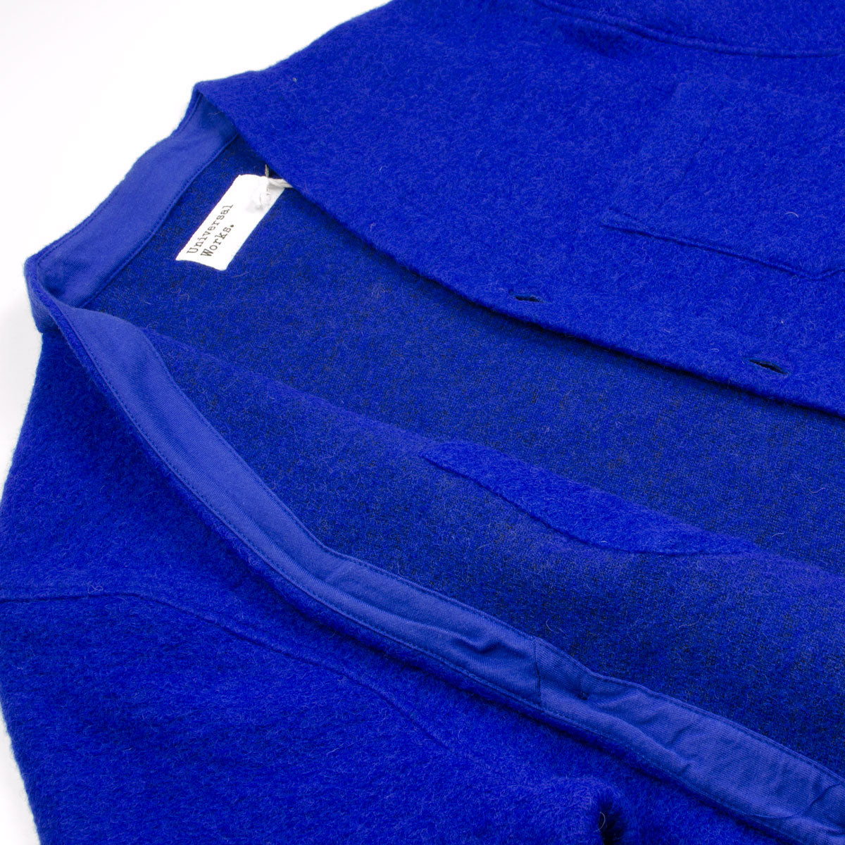 Universal Works Wool Fleece Cardigan - Blue | Garmentory