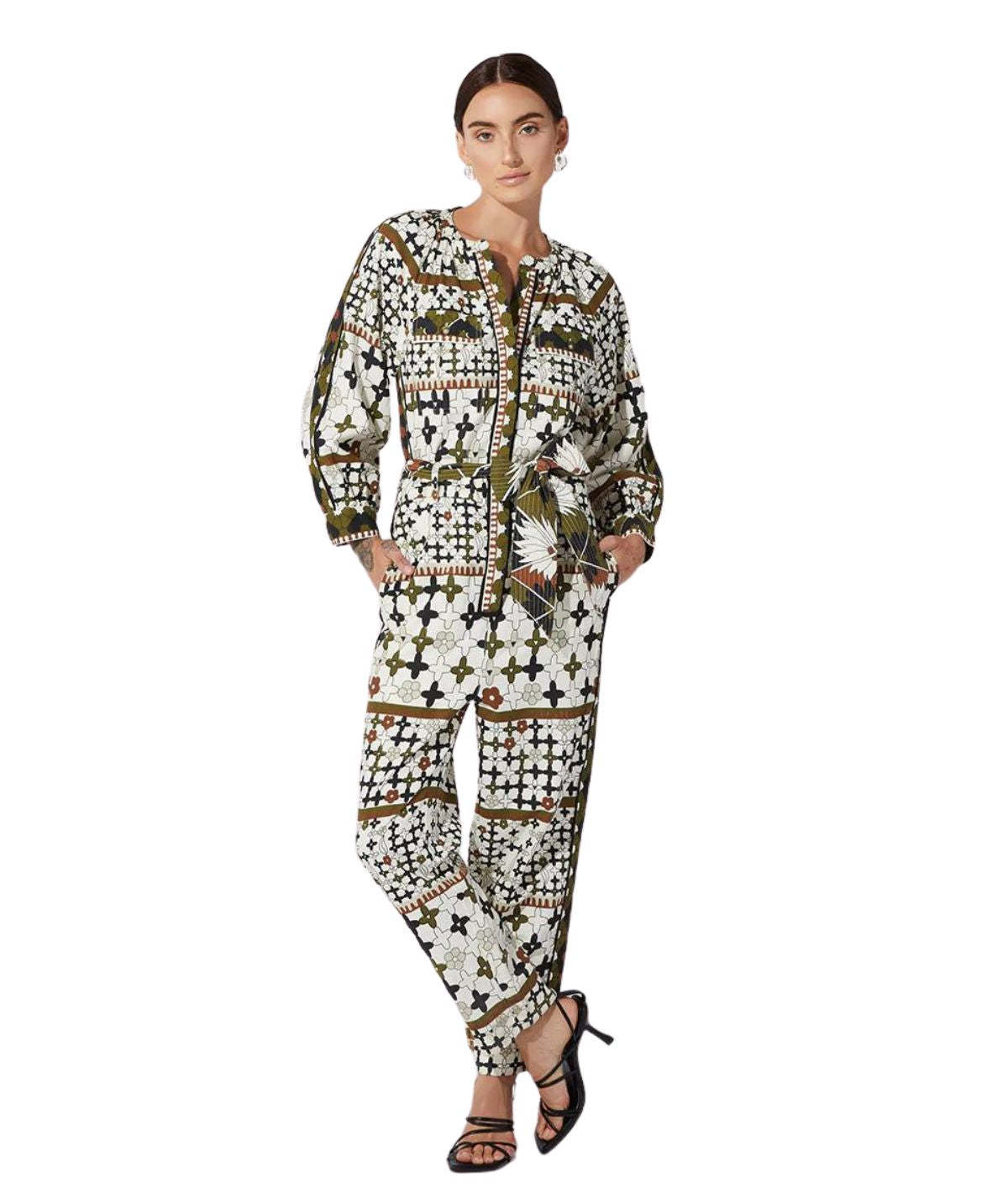 Cleobella Nadia Jumpsuit - Art Deco Print | Garmentory