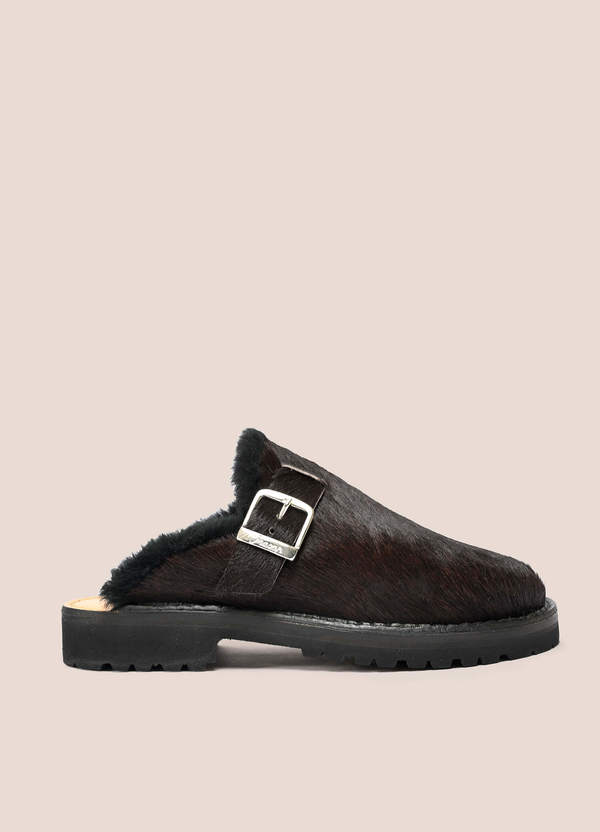 Fracap X YMC Women's Sabot Mules - Dark Brown | Garmentory