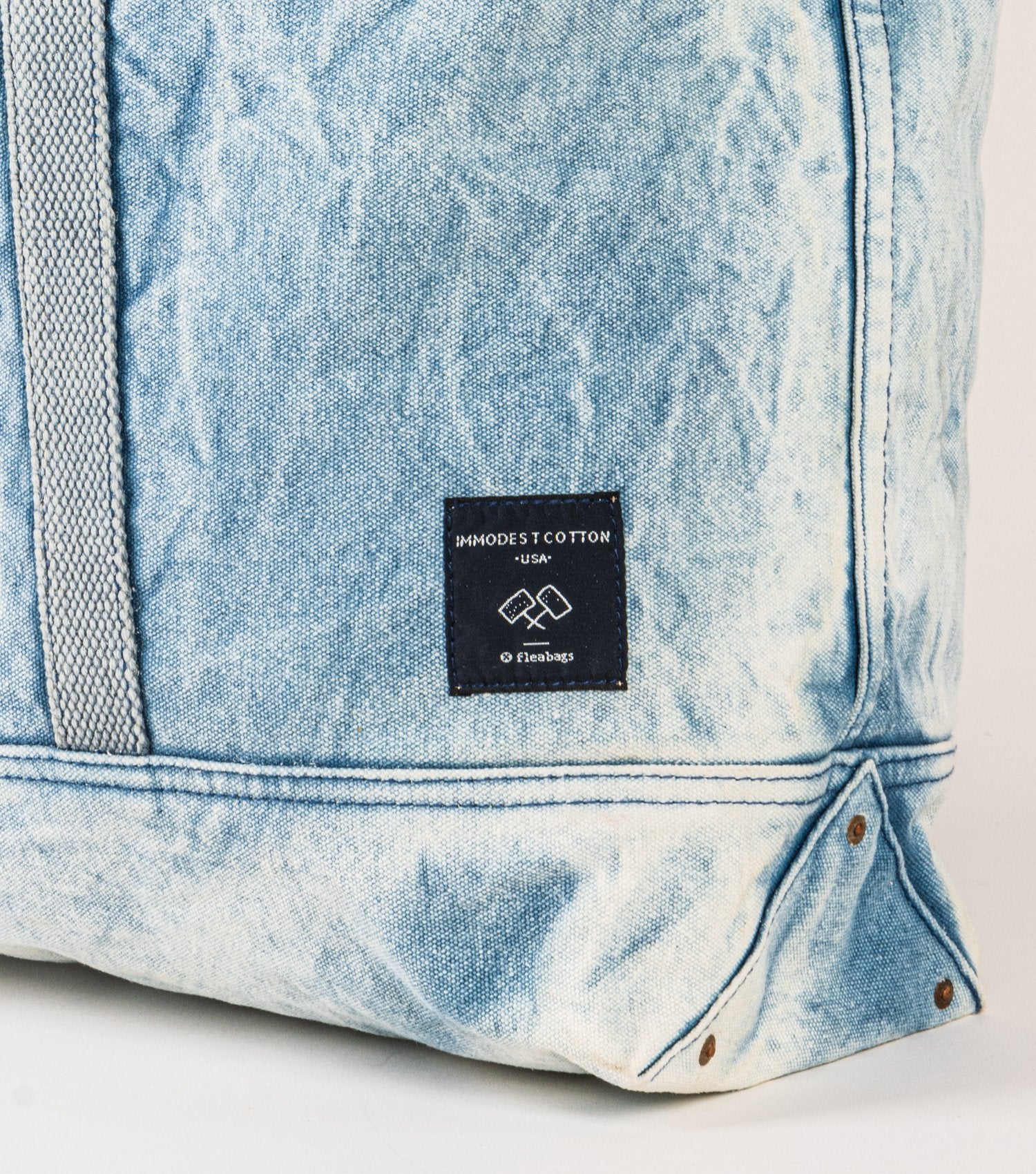 IMMODEST COTTON Large East West Tote - Acid Wash | Garmentory