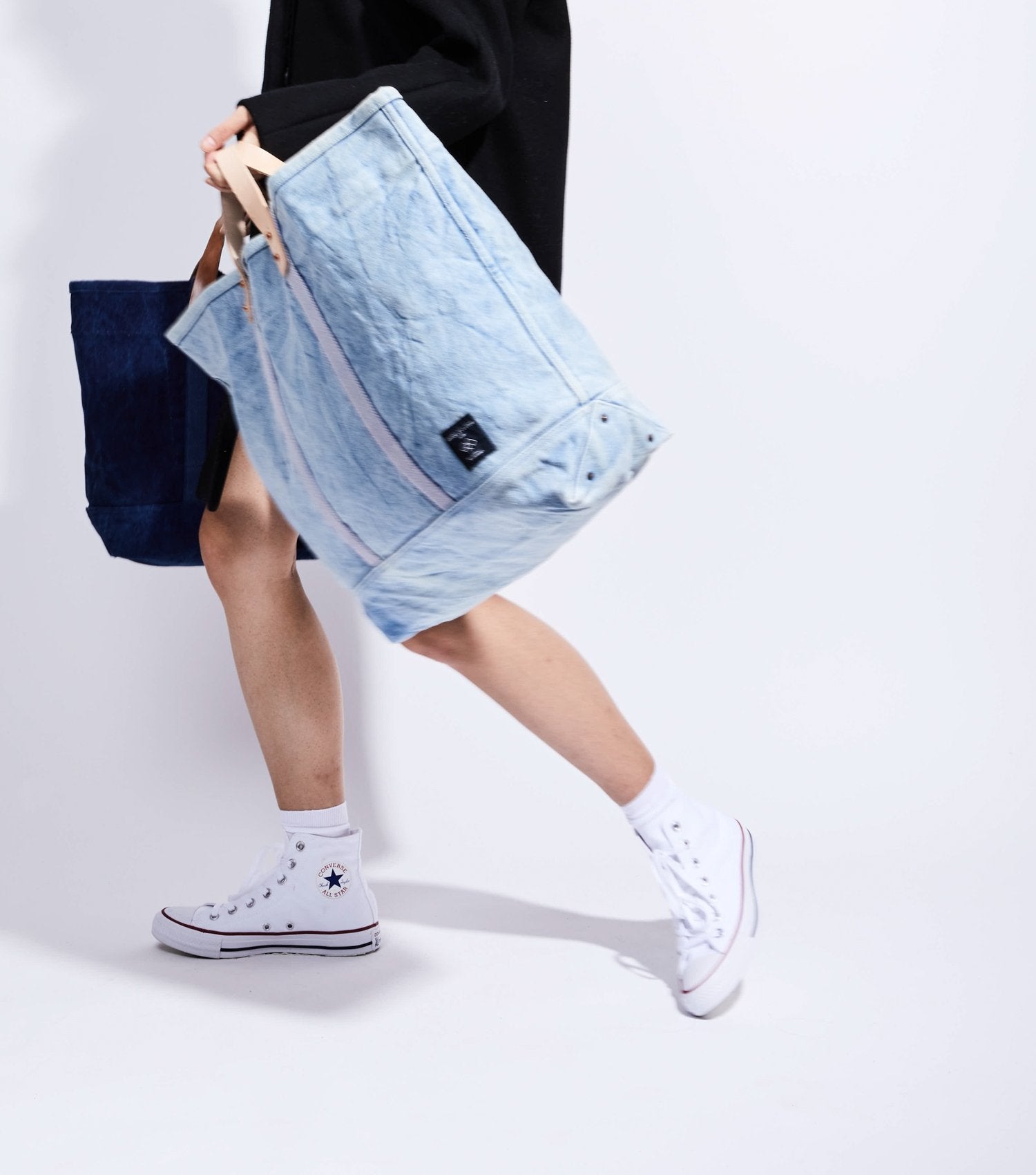 IMMODEST COTTON Large East West Tote - Acid Wash | Garmentory