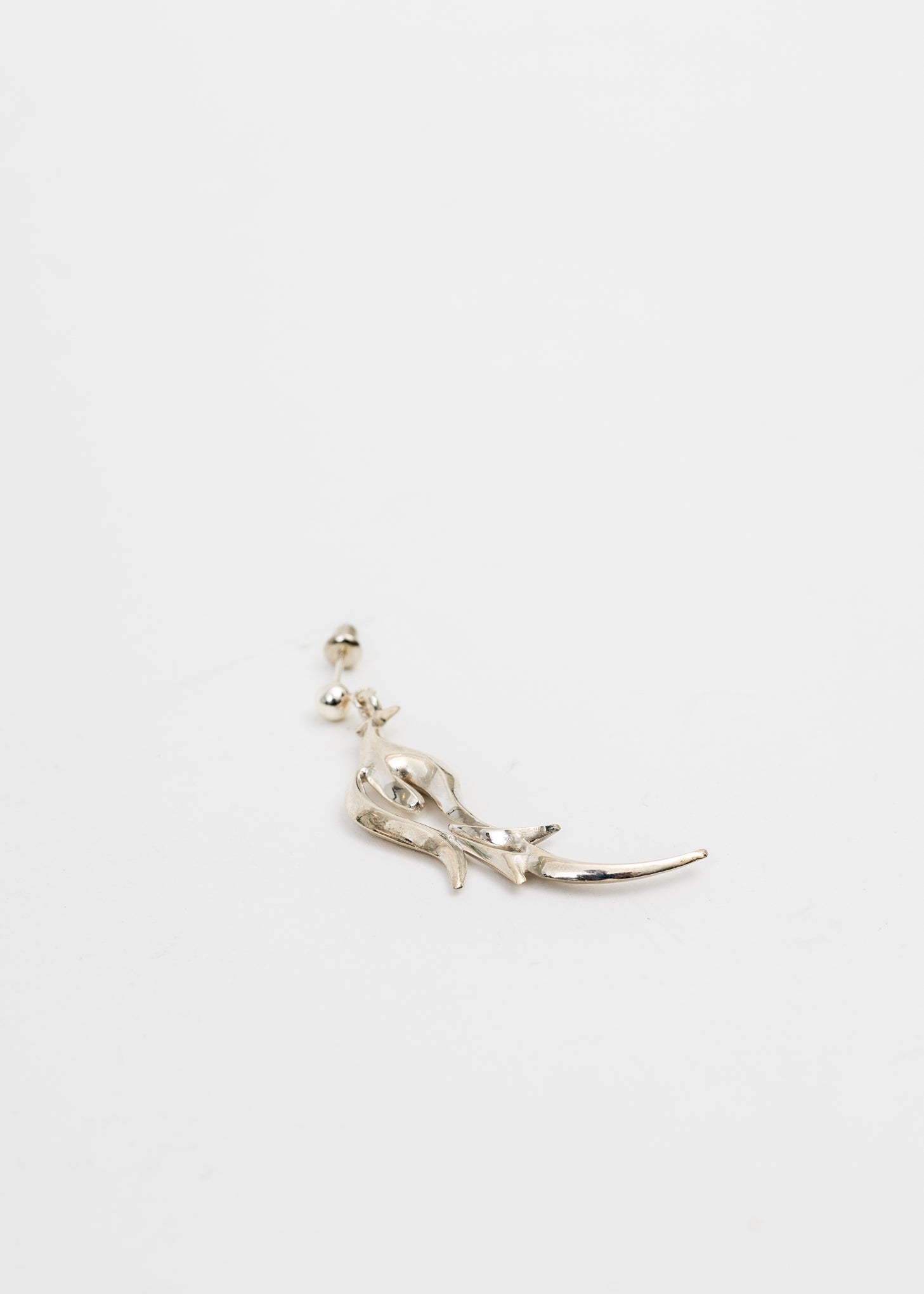 Feng Chen Wang PHOENIX EARRING - Silver | Garmentory