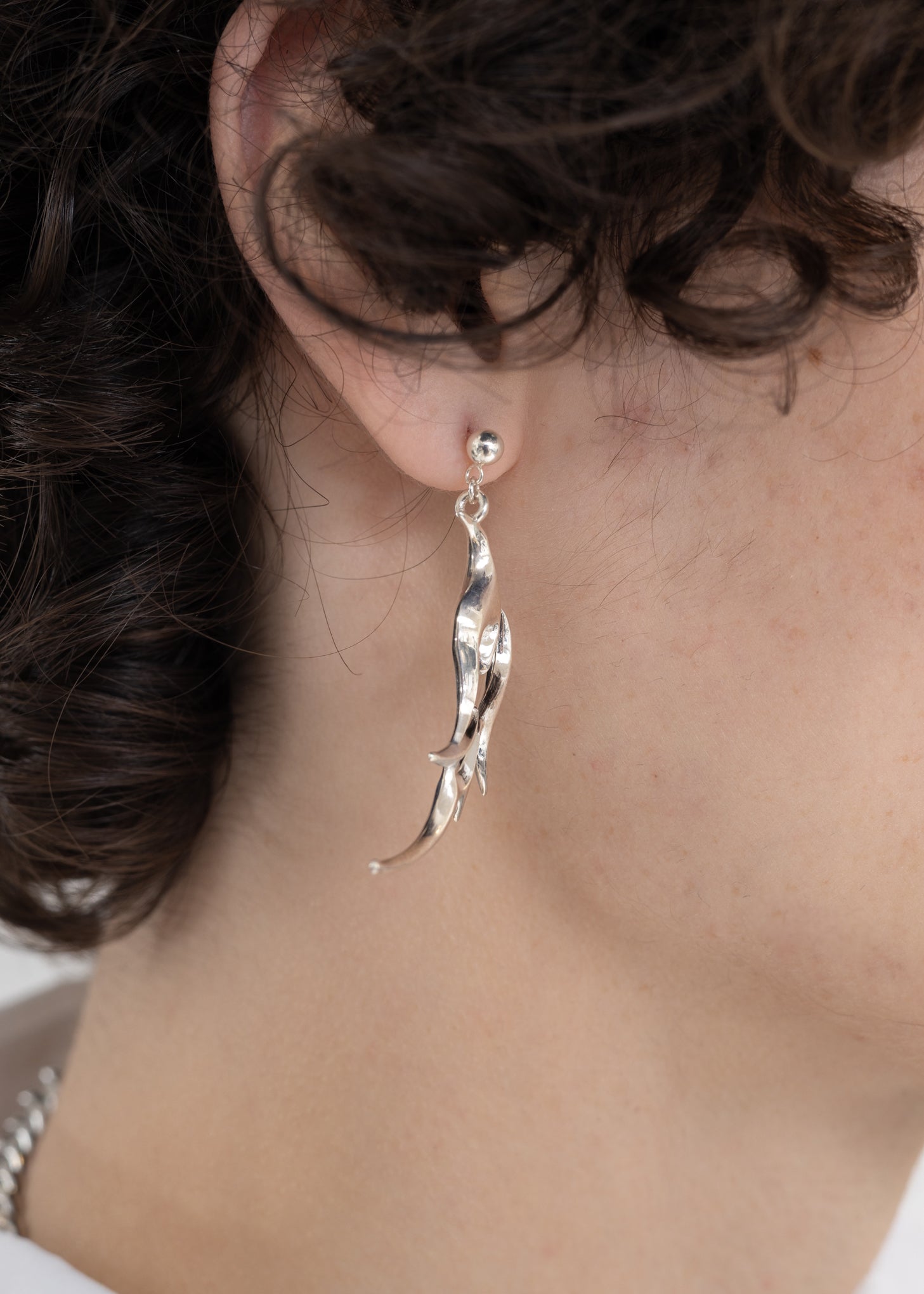 Feng Chen Wang PHOENIX EARRING - Silver | Garmentory