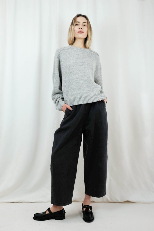 Micaela Greg Speckle Boucle Sweater - Cloud Grey | Garmentory