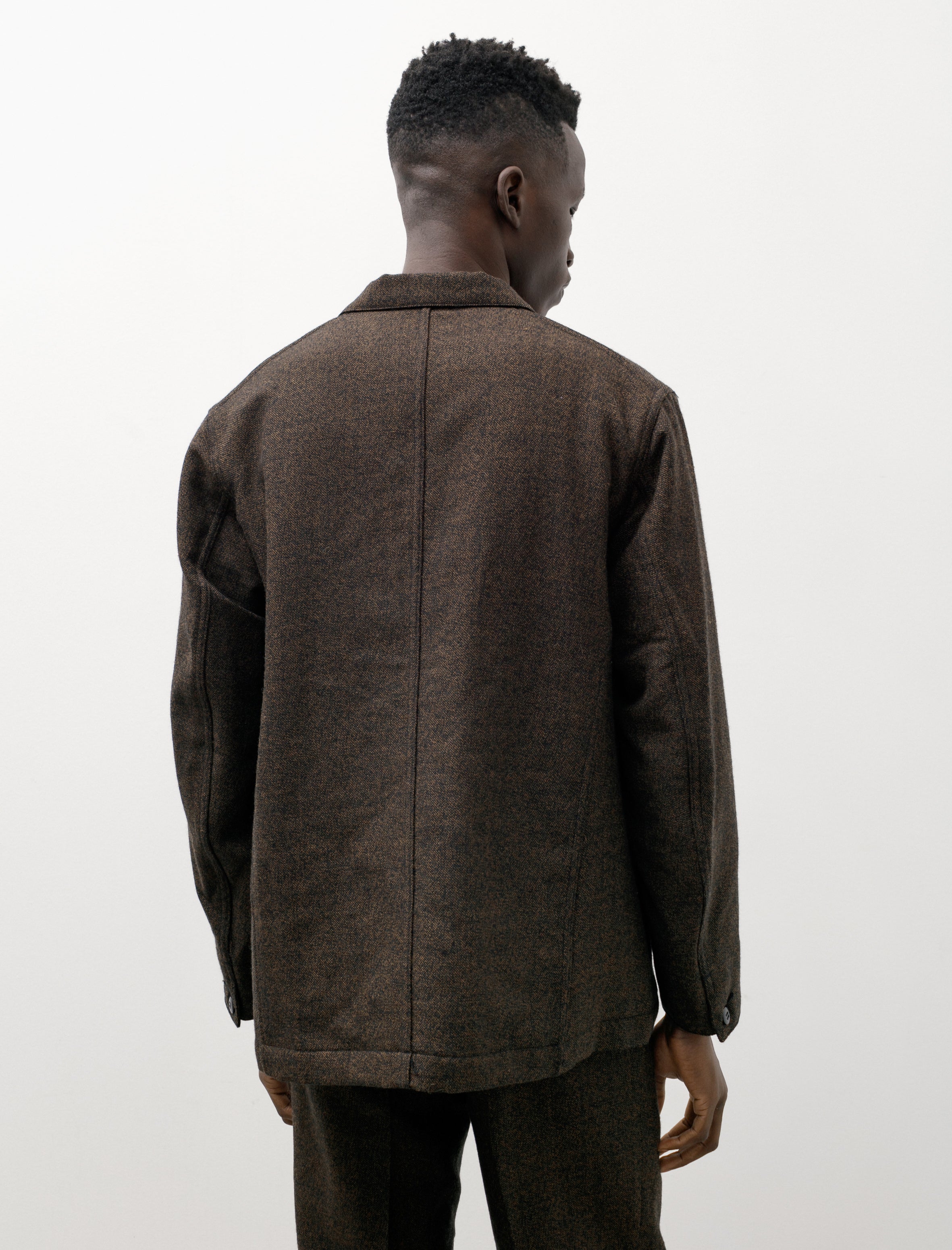 Taiga Takahashi Mens Lot 308 Sack Jacket - Melange Black | Garmentory