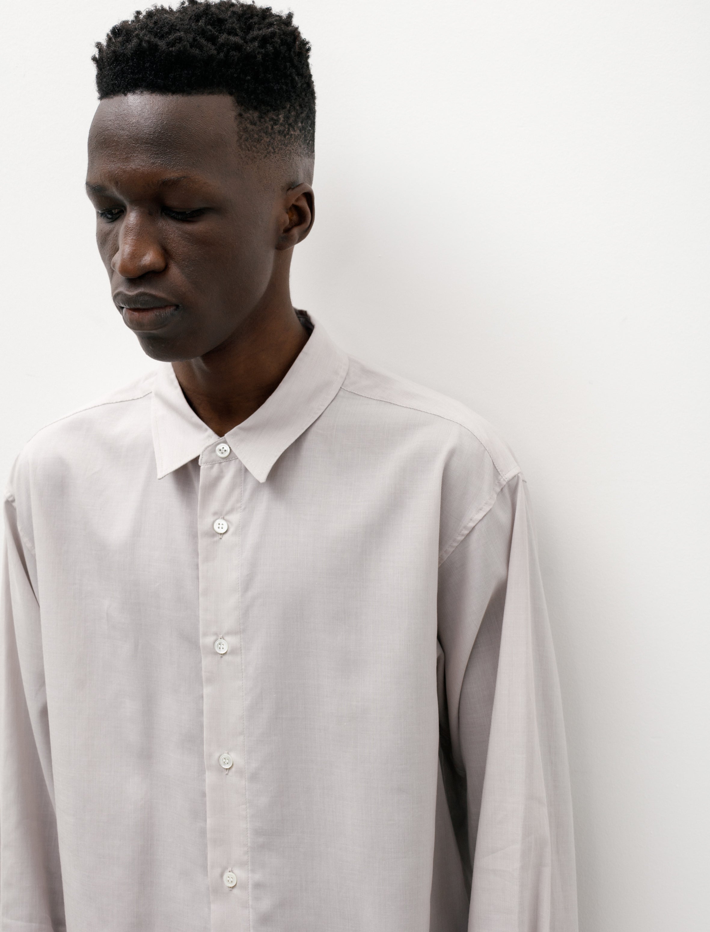 Polyploid Mens New Standard B Shirt - Brown Stripe | Garmentory