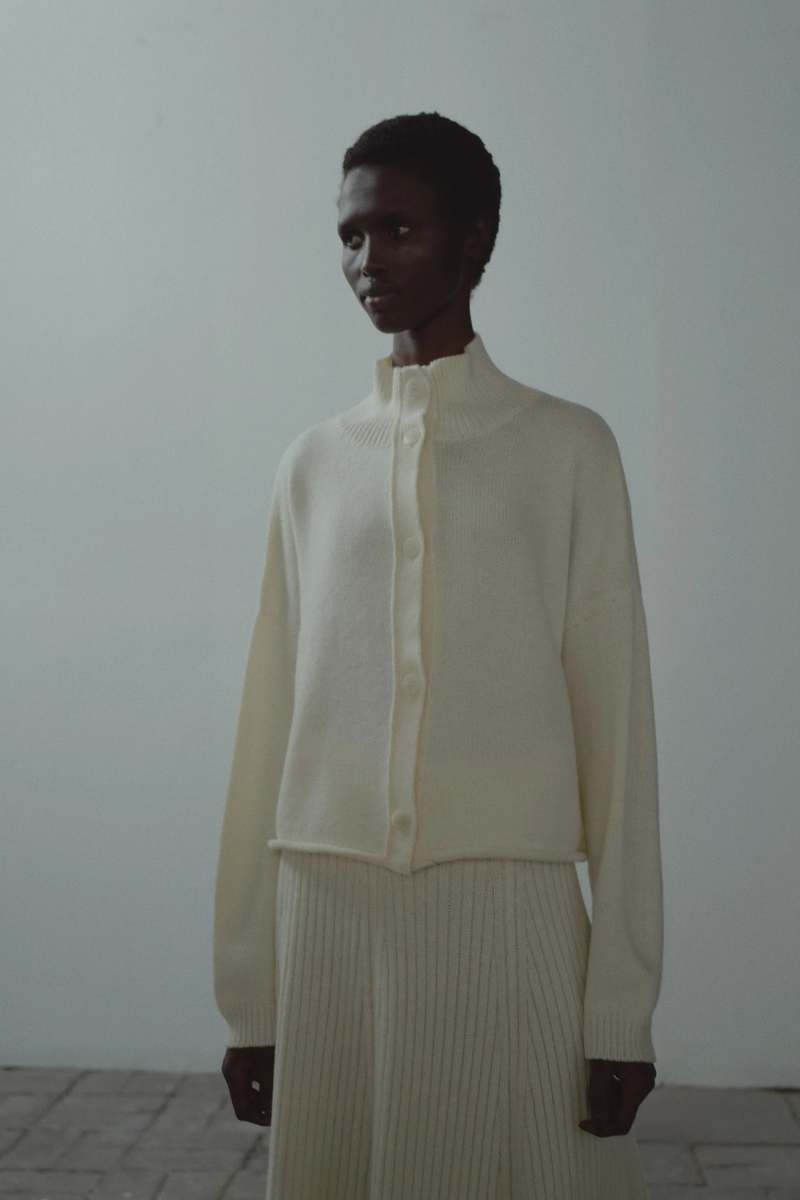 Cordera Wool and Alpaca Cardigan - Ecru | Garmentory