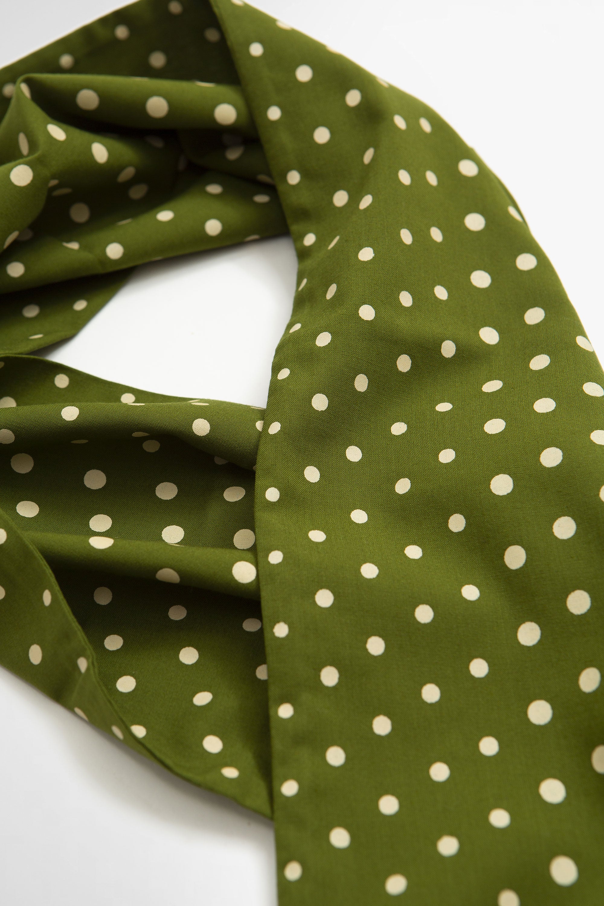 Universal Works Short Scarf - Dot Print Green | Garmentory