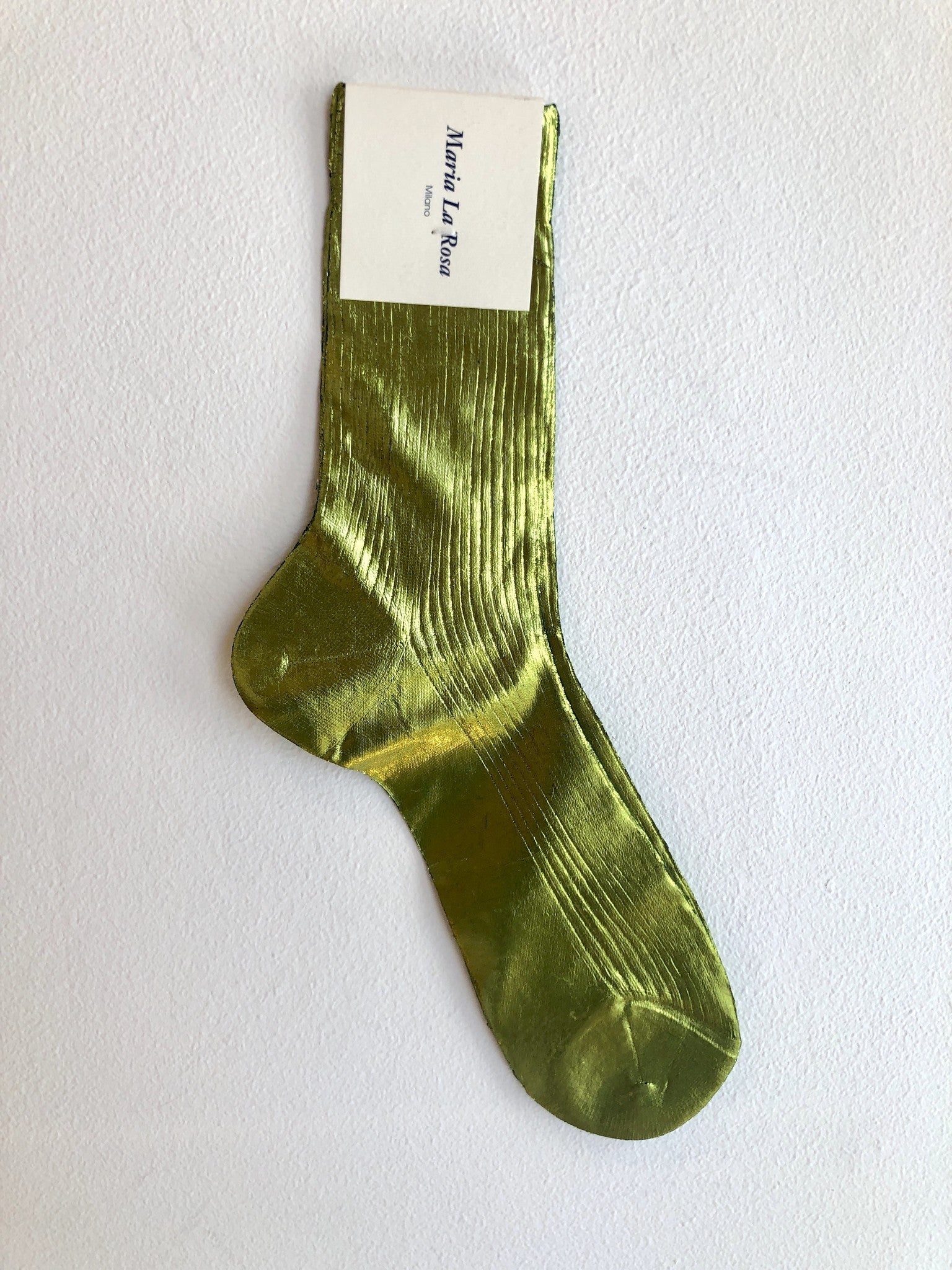 Maria La Rosa LAMINATED RIBBED SOCK | Garmentory