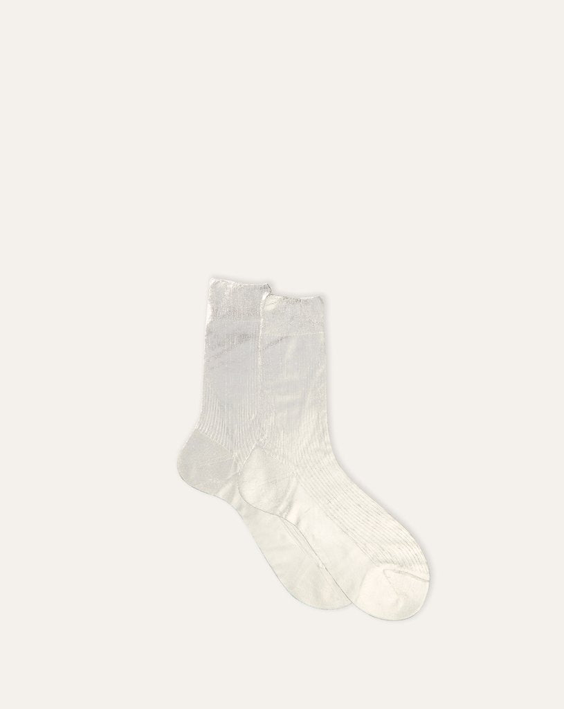 Maria La Rosa LAMINATED RIBBED SOCK | Garmentory