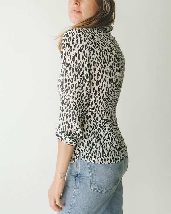 Vintage Silk Top - Leopard Print | Garmentory
