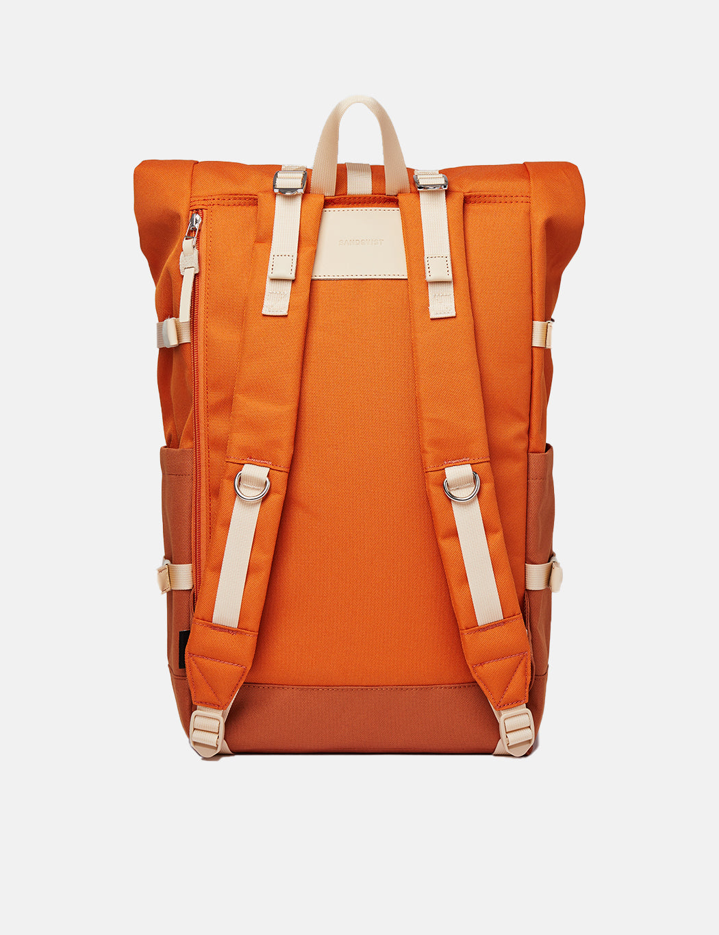 Sandqvist Bernt Leather Backpack - Burnt Orange/Natural | Garmentory