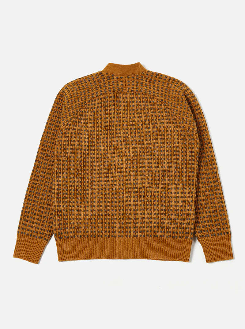 Universal Works Vince Cardigan - Cumin/Grey | Garmentory