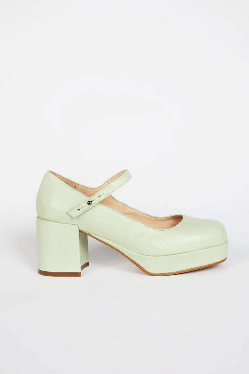 "INTENTIONALLY __________." Mika Platform Mary Jane - Green Tea ...