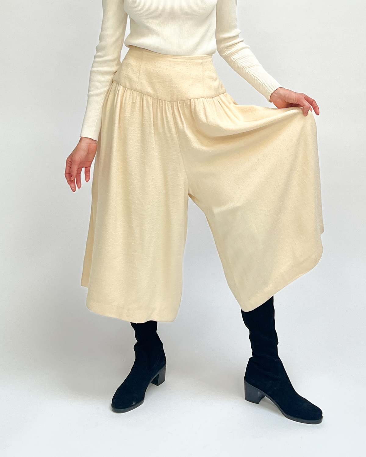 Raw Silk Flowy Culottes | Garmentory