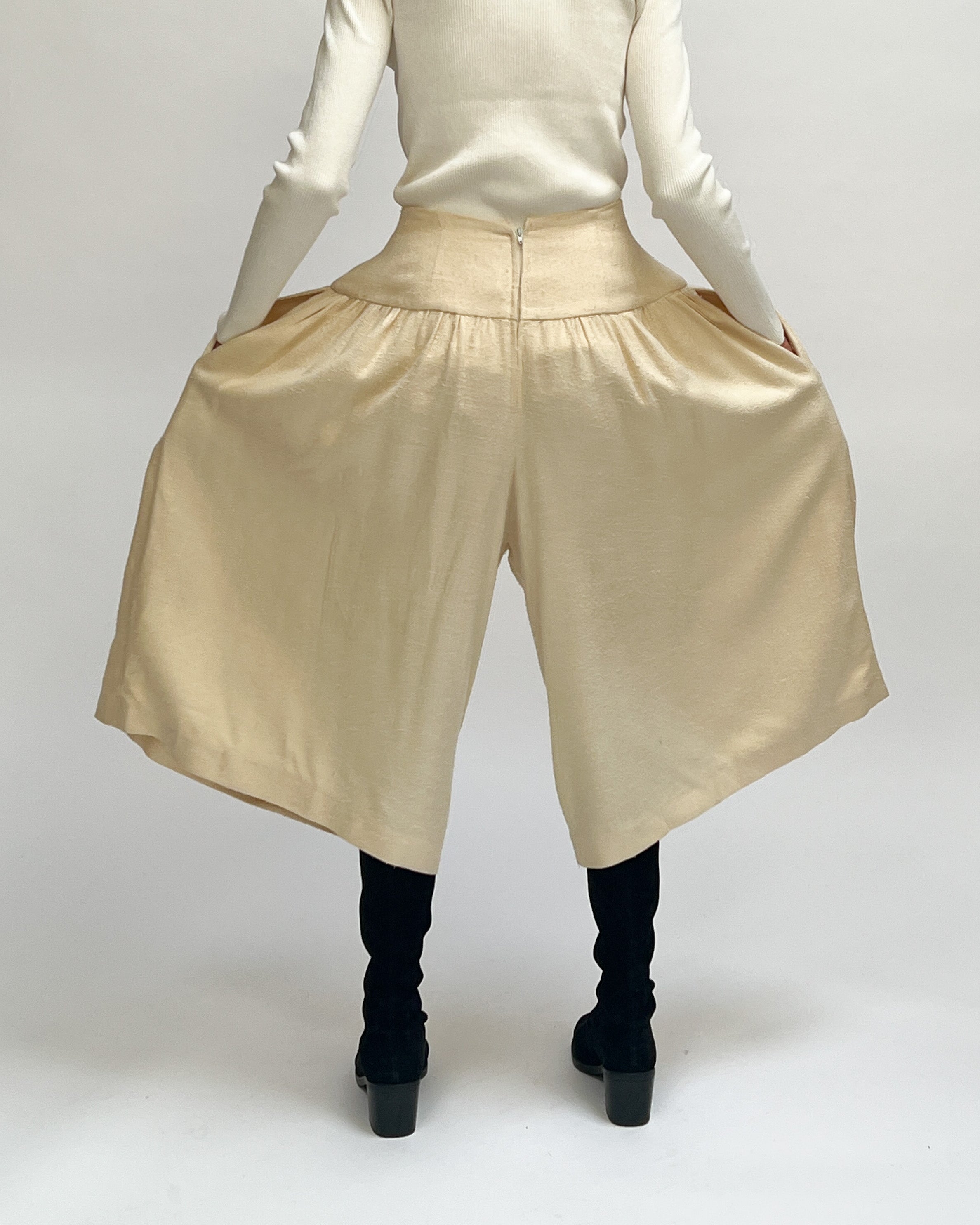 Raw Silk Flowy Culottes | Garmentory