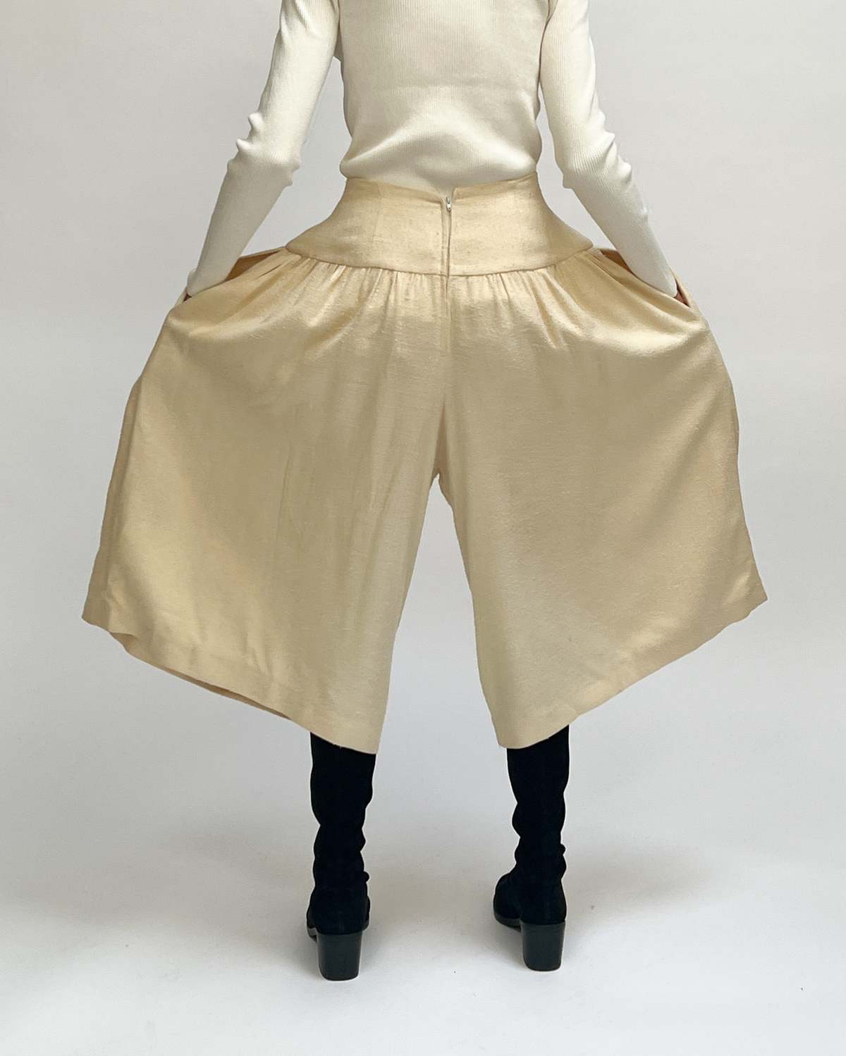 Raw Silk Flowy Culottes | Garmentory