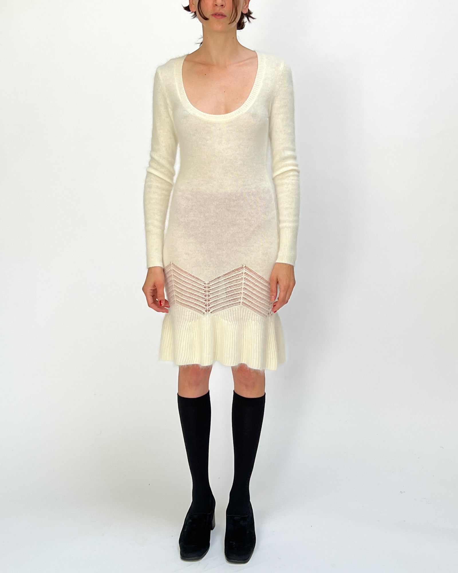 Angora Dress - White | Garmentory