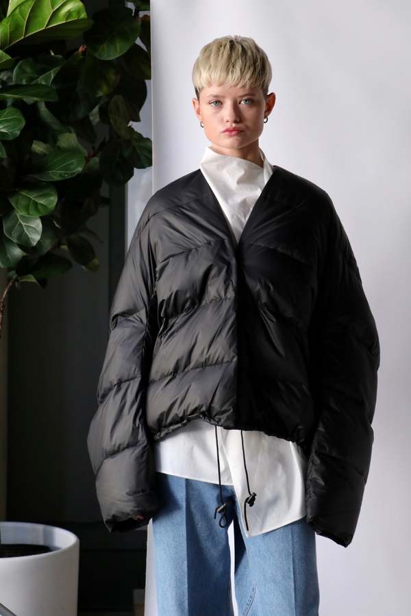 Christian Wijnants Jhadim Puffer Down Jacket - Black | Garmentory