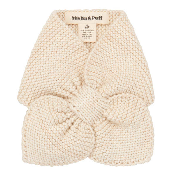 Kids Misha & Puff Child Sledding Scarf String - Cream | Garmentory