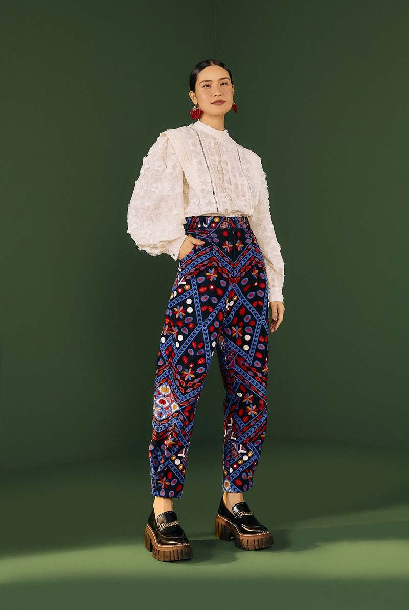 Farm Rio 3d Star Blouse - White | Garmentory